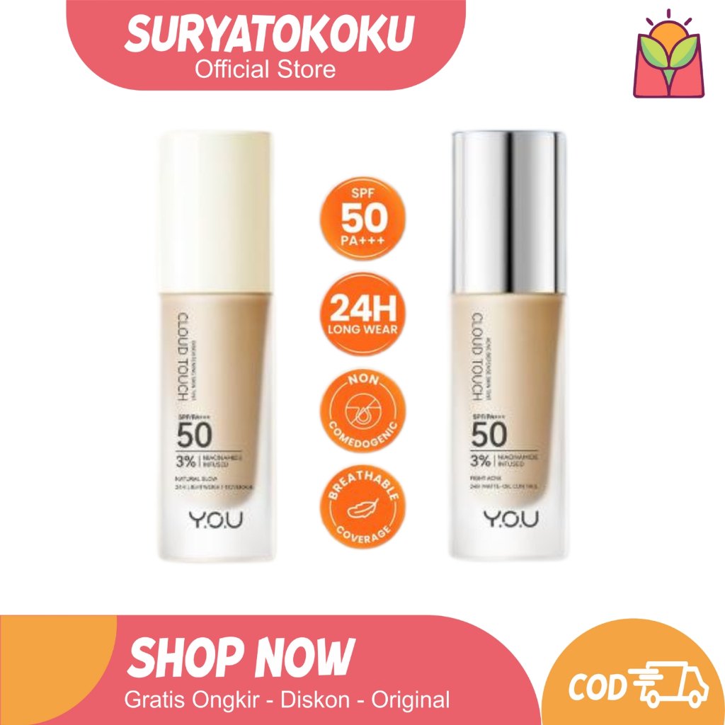 Jual YOU Cloud Touch 3% Niacinamide Brightening Skin Tint For ALL Skin ...