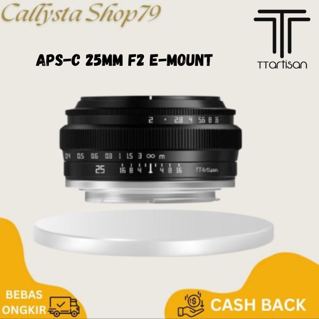 Jual TTARTISAN APS-C 25MM F2 E-MOUNT/X-MOUNT/CANON EOS/NIKON Z/M4-3 ...