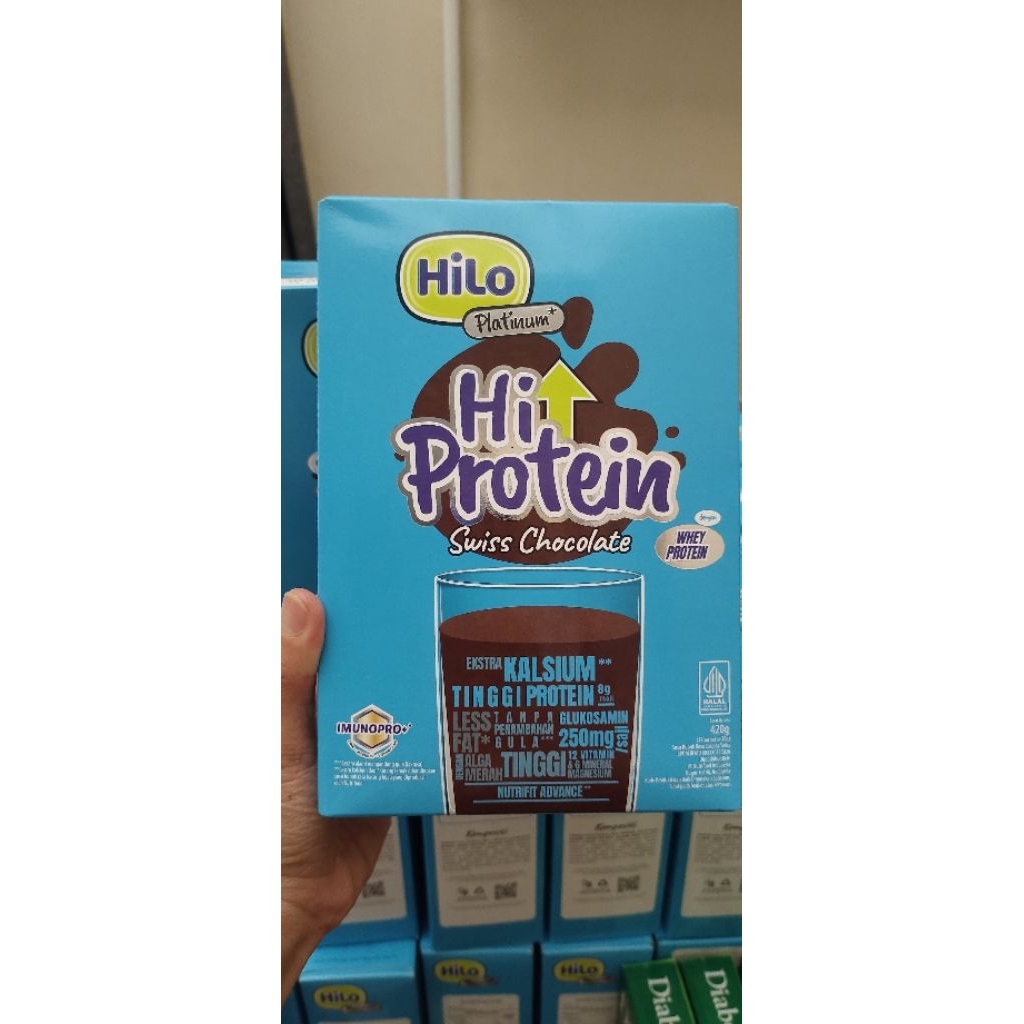 Jual hilo platinum hi protein Swiss chocolate 420gr | Shopee Indonesia