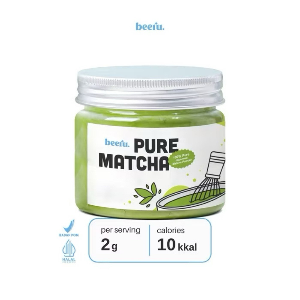 Jual Beeru Pure Matcha Powder 50 gram ~ 100% Bubuk Matcha Premium ...