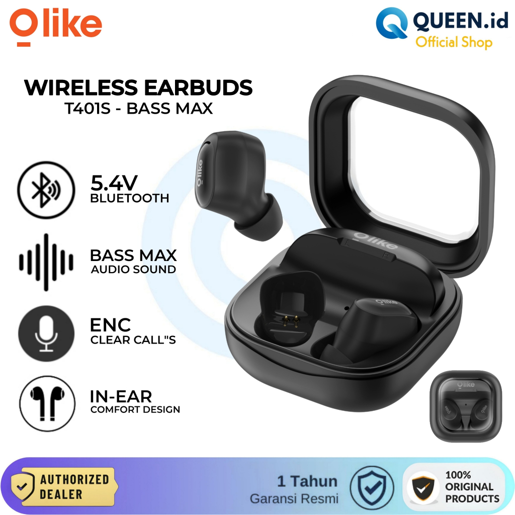 Jual Olike T401S TWS True Wireless Earbuds Headset Bluetooth 5.4 ...