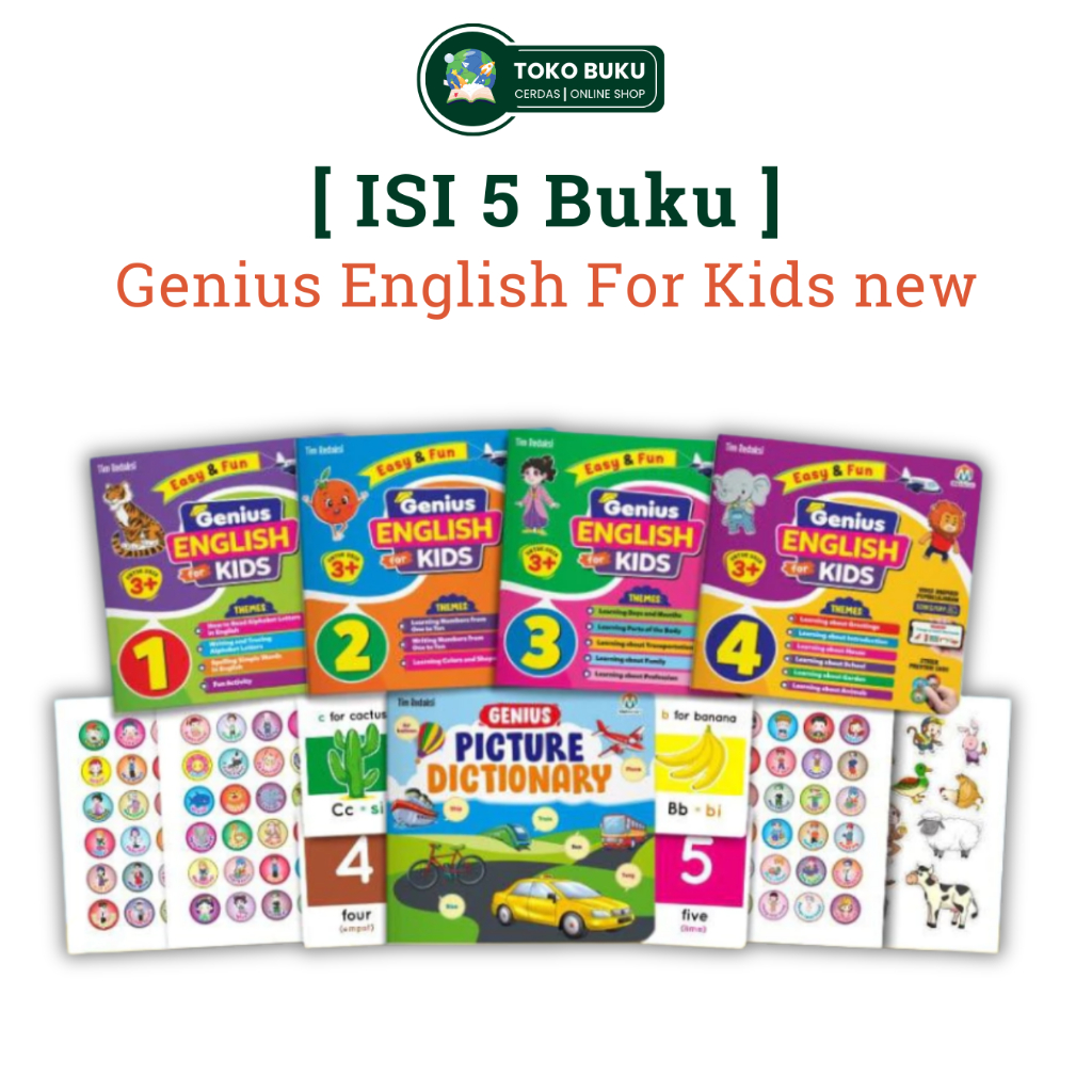 Jual PAKET GENIUS ENGLISH FOR KIDS NEW | Shopee Indonesia