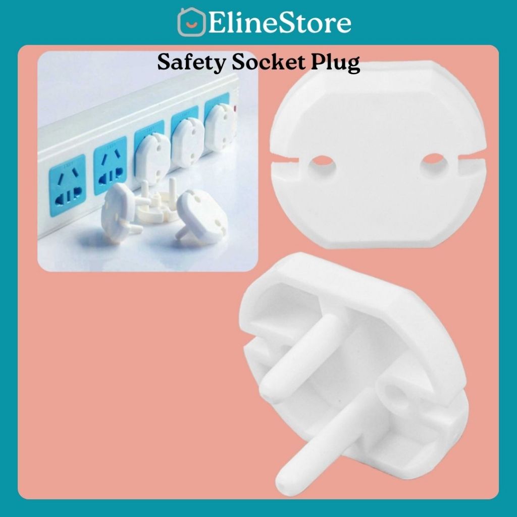 Jual Safety Socket Plug Listrik Pelindung colokan listrik Pengaman stop ...