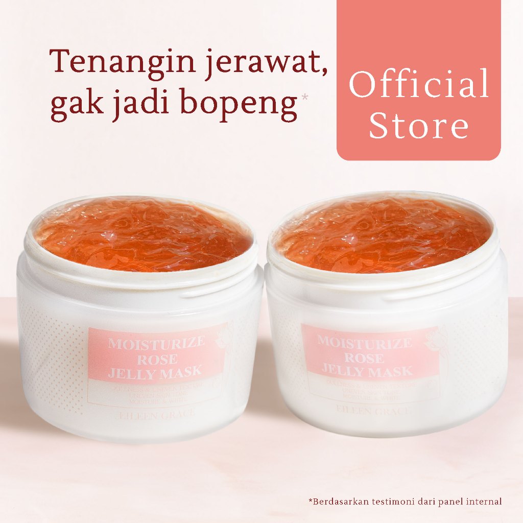 Jual EILEEN GRACE - Moisturize Rose Jelly Mask 300 ml x2 | Masker ...
