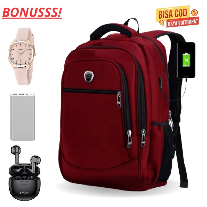 Jual Tas Polo Sekolah Ransel Backpack Cowok Cewek SMP SMA SD SMU Murah ...