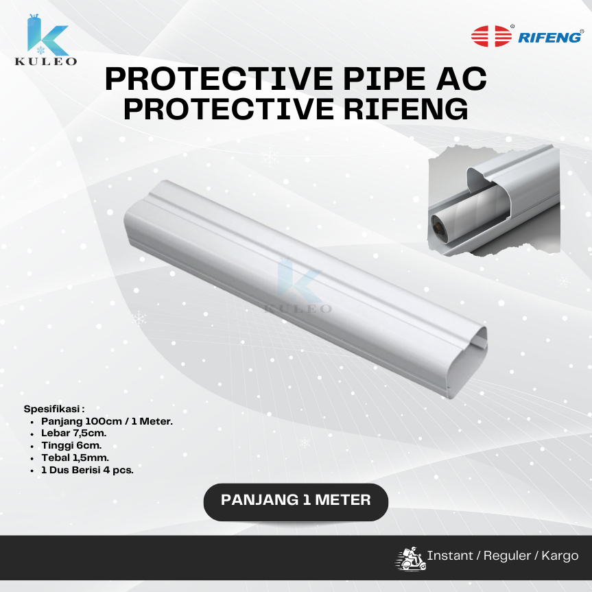 Jual Pelindung Pipa AC 1 Meter Warna Putih - Cover Pipa - Protective ...