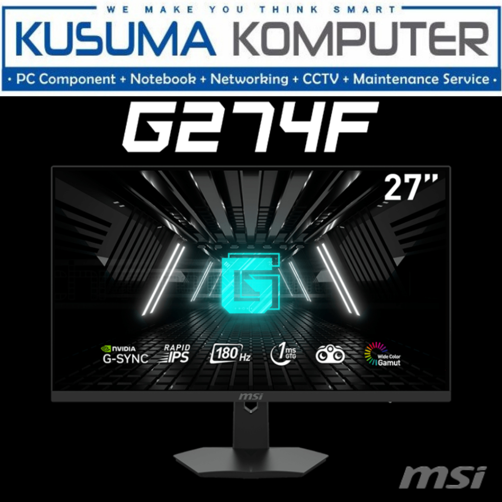 Jual Monitor MSI G274F 27" IPS 180Hz 1ms 1080p | Shopee Indonesia