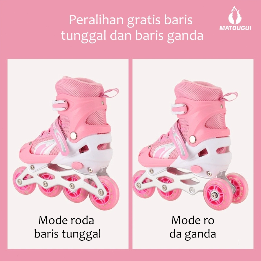Jual MATOUGUI sepatu anak perempuan/sepatu roda anak perempuan/sepatu ...