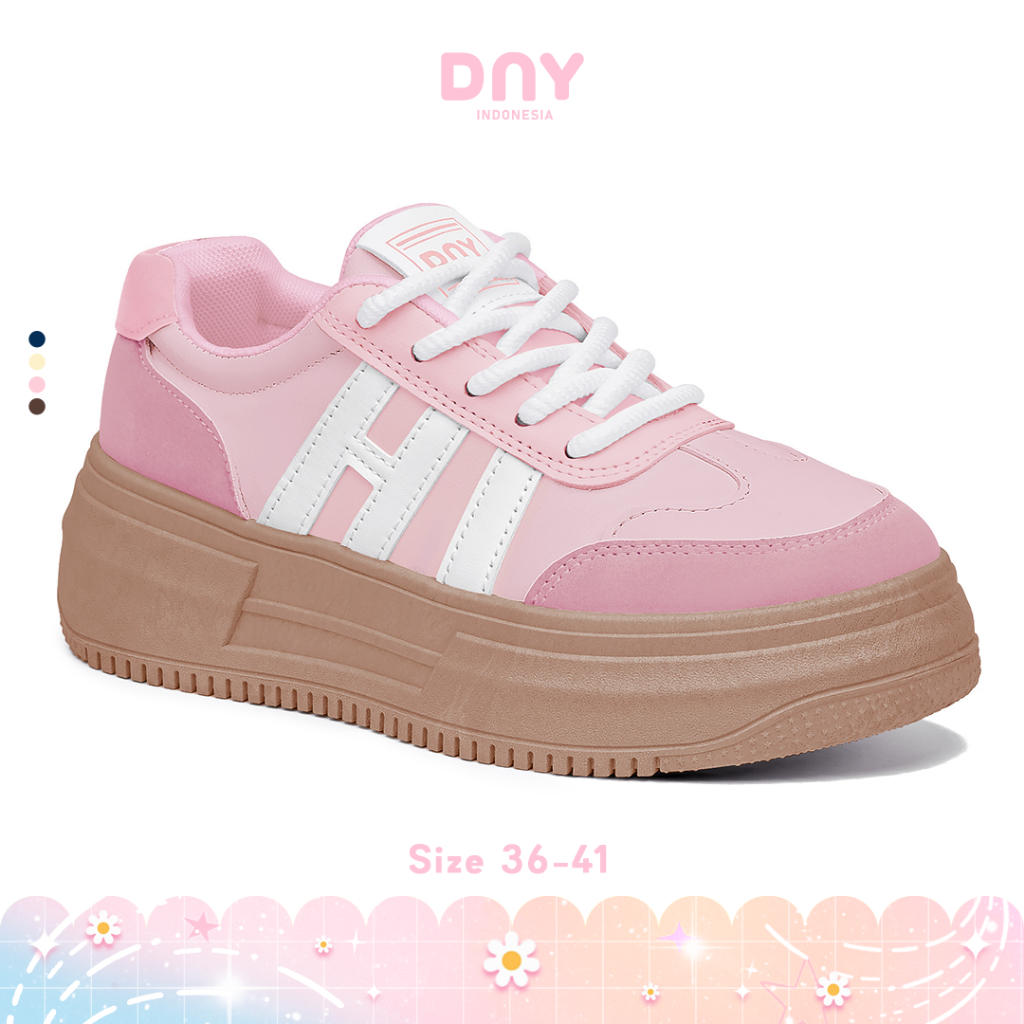Jual Sepatu DNY Sneakers Wanita Korean Style Kekinian Sepatu Cewek ...