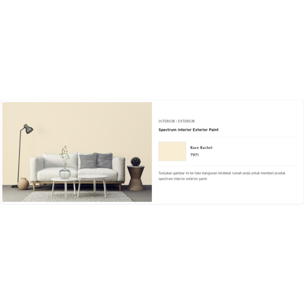 Jual Spectrum Cat Tembok Warna Muda 7971 Rave Rachel Interior Exterior ...