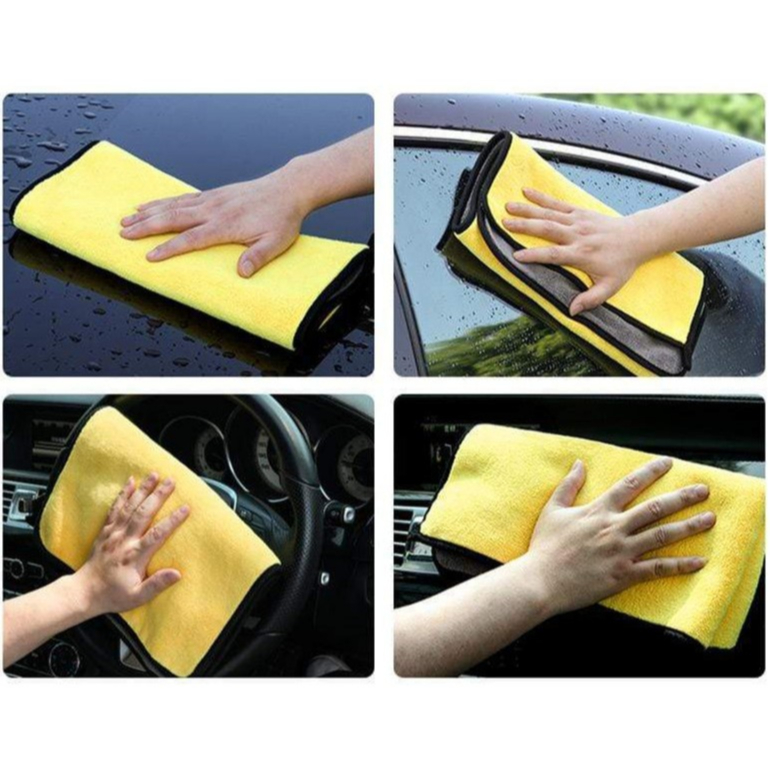 Jual (READY KUNING) KAIN LAP TANGAN MICROFIBER ORI NEW UK 25 , 30 , 40 ...