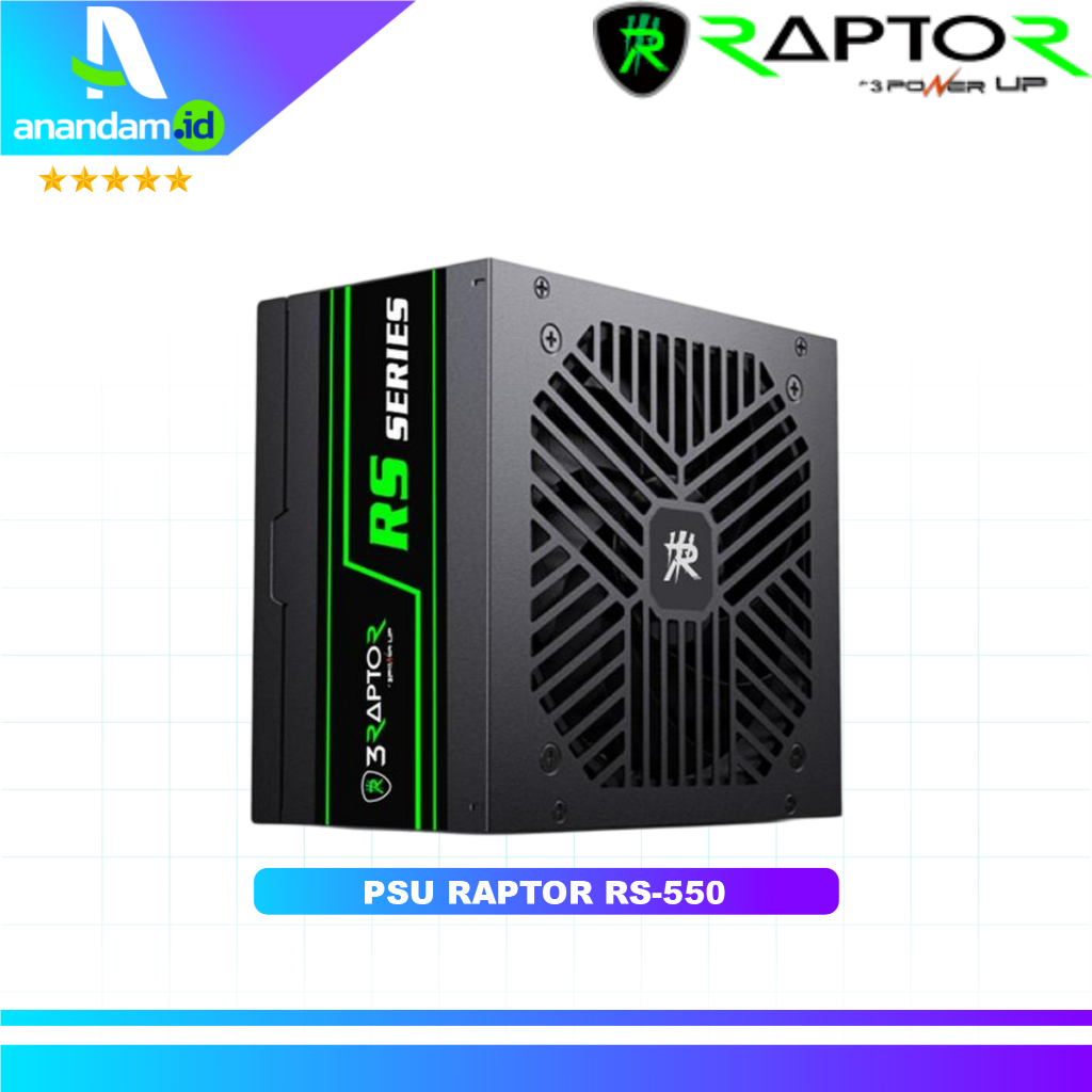 Jual POWERUP RAPTOR RS-550 550 WATT - ATX PSU PC KOMPUTER | Shopee ...
