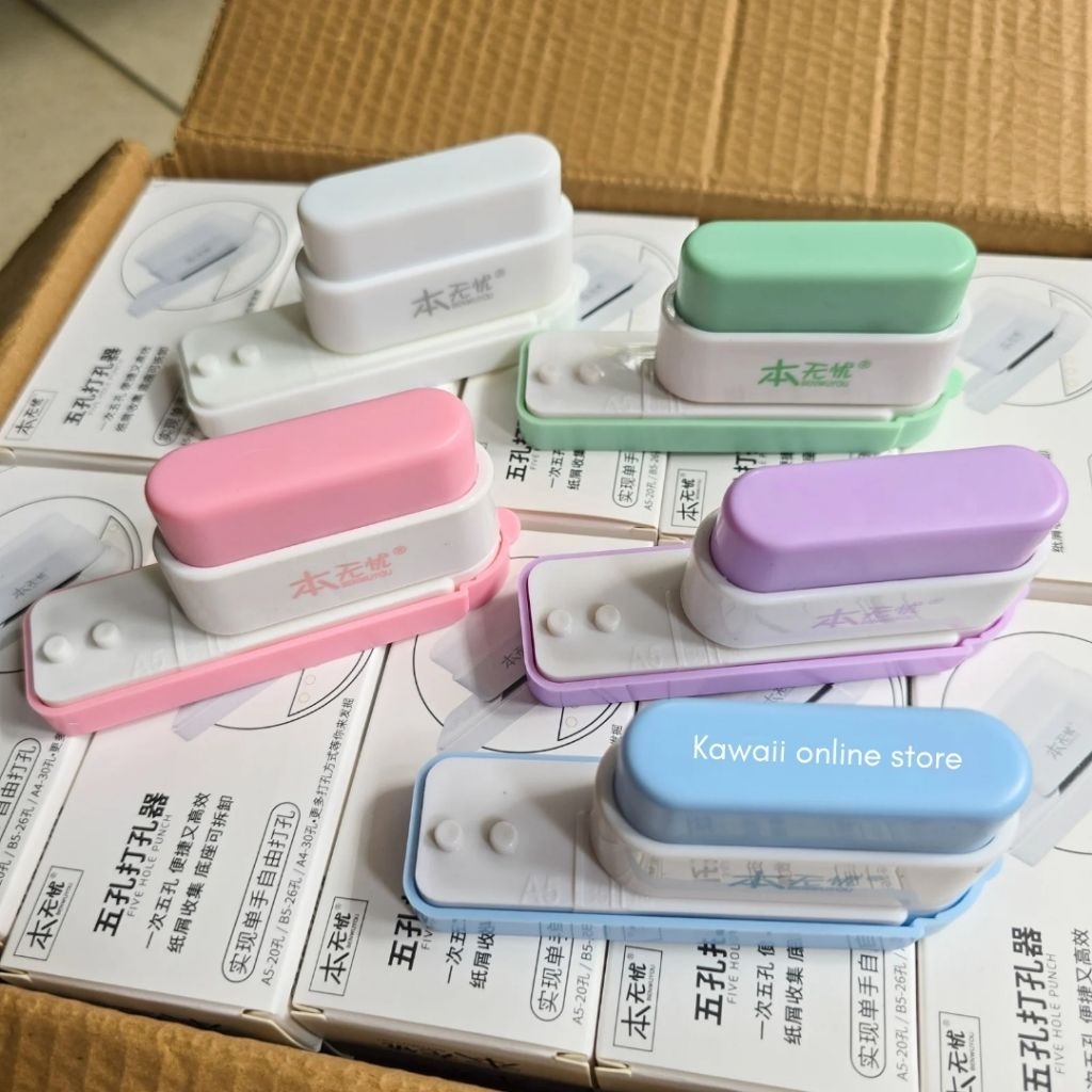 Jual Pembolong Kertas 5 Lubang Hole Puncher Paper Punch Loose Leaf ...