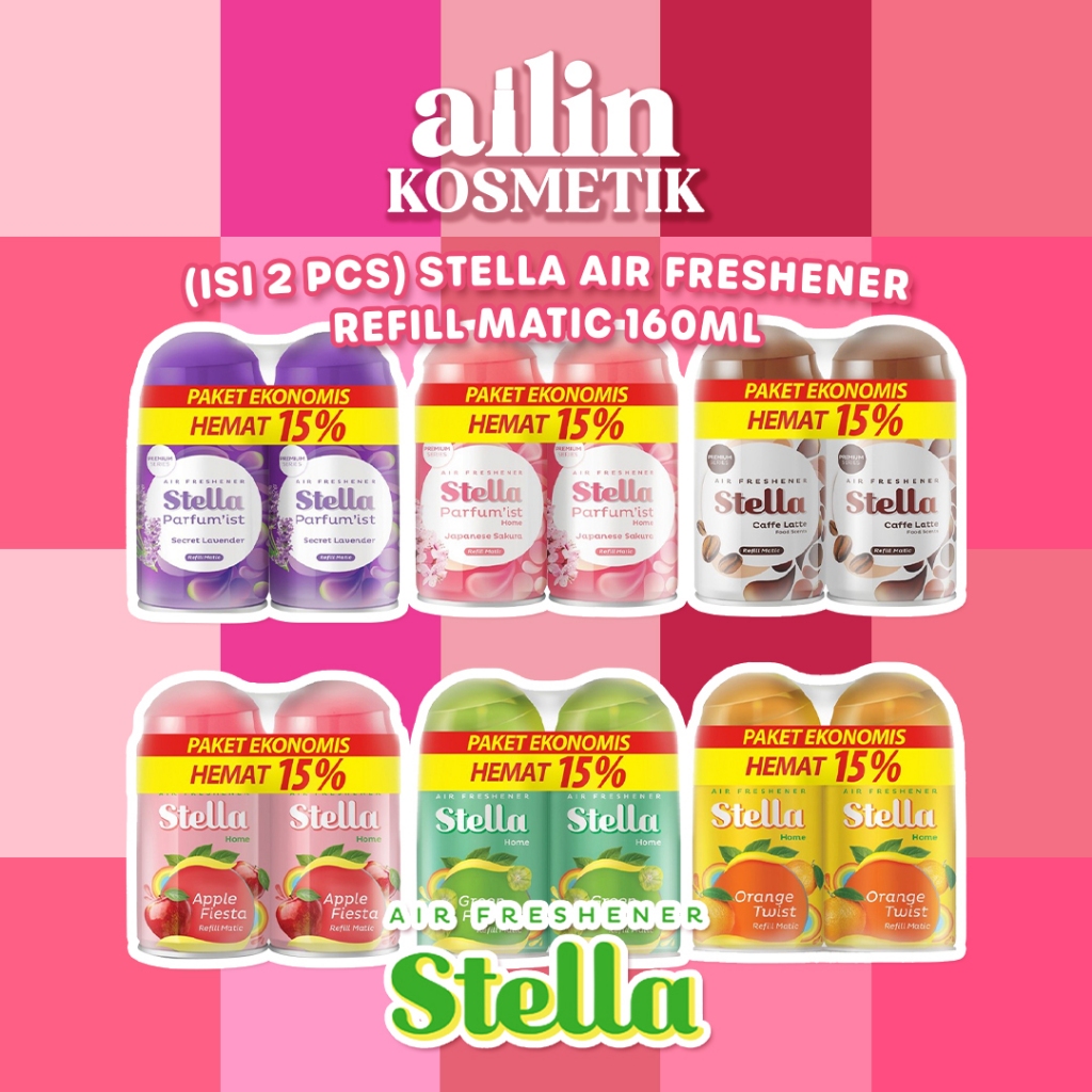Jual AiLiN | (Isi 2 Pcs) STELLA Air Freshener Refill Matic 160ml ...