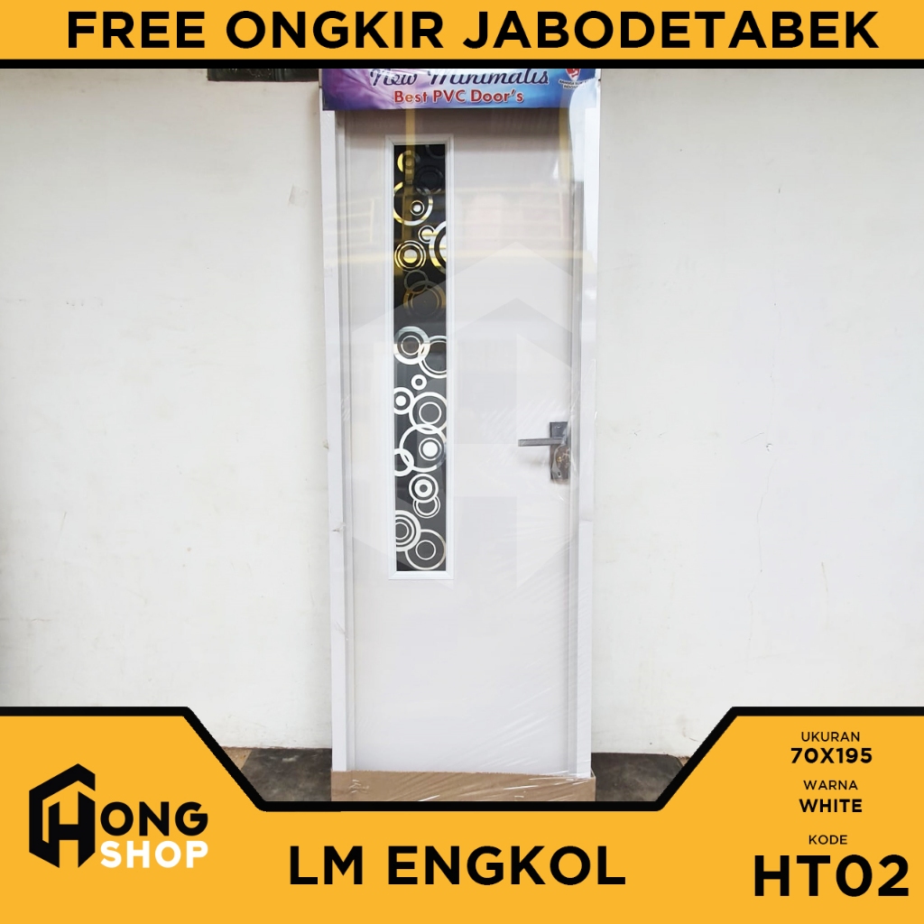 Jual Pintu Kamar Mandi PVC Tebal LM ENGKOL 70x195 - Cermin Motif ...