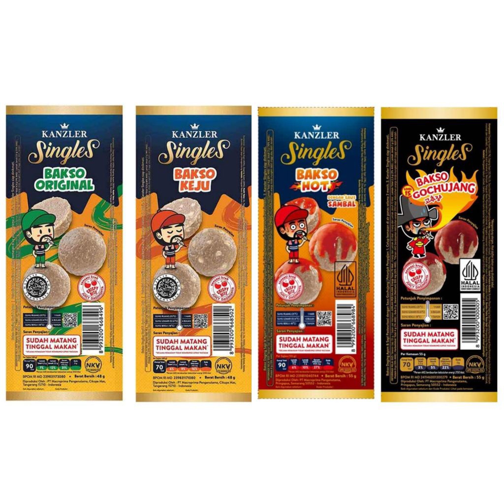 Jual (instant saja) KANZLER Bakso Original keju hot pedas baru ...