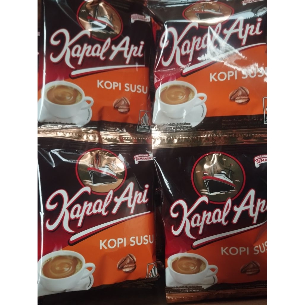 Jual Kopi Kapal Api Susu renteng 31gr isi 10 pcs | Shopee Indonesia