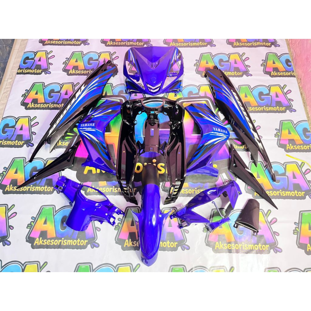 Jual Cover Full Body Halus Jupiter MX old warna biru hitam TERLARISNYA ...