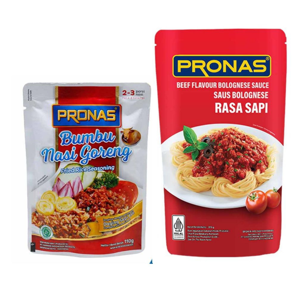 Jual Pronas bumbu instant nasi goreng dan spagetti rasa daging sapi ...