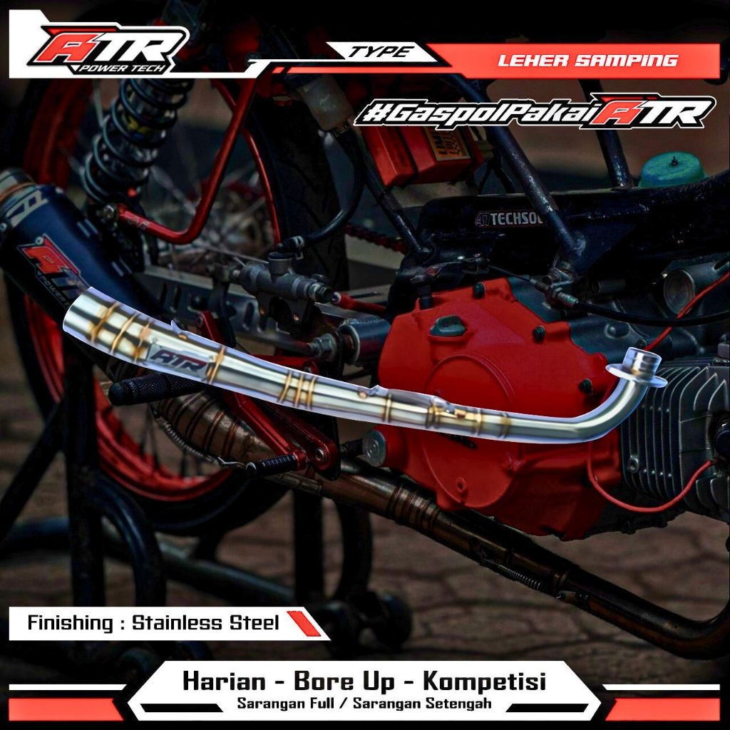 Jual Leheran Knalpot Motor Bebek , Atr Power Tech - Model Samping ...
