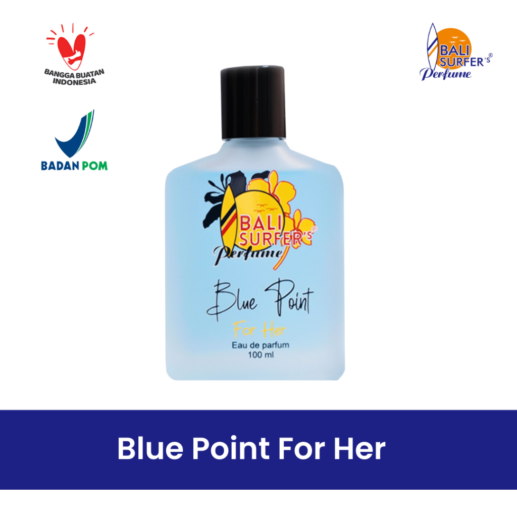 Jual Bali Surfers Perfume - Blue Point For Her 100 ML & 37 ML Eau de ...