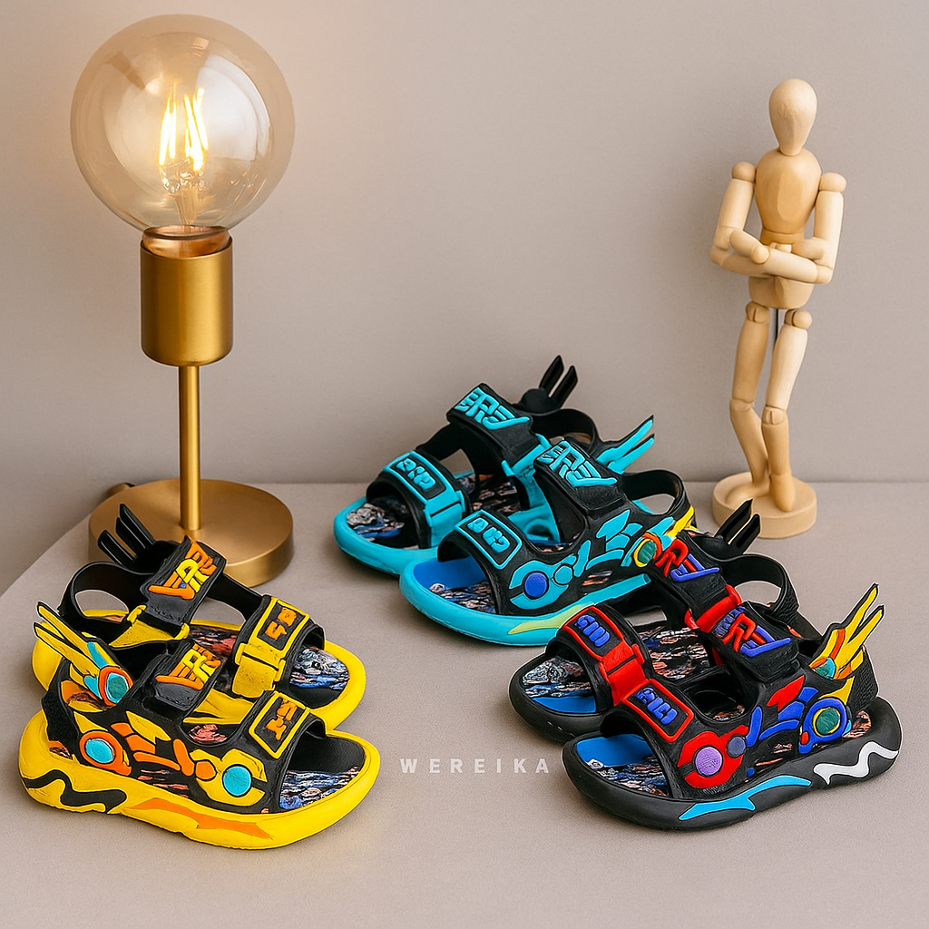 Jual WEREIKA - B119 ROBOT TRANSFORMER Sandal gunung Sepatu Sandal Anak ...