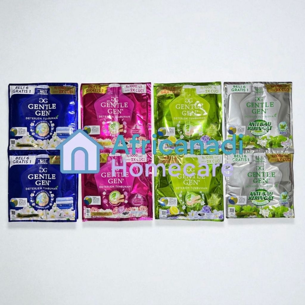 Jual 28 Sachet Gentle Gen Detergent Tumbuhan Cair Twin Pack ( 80 ml ...