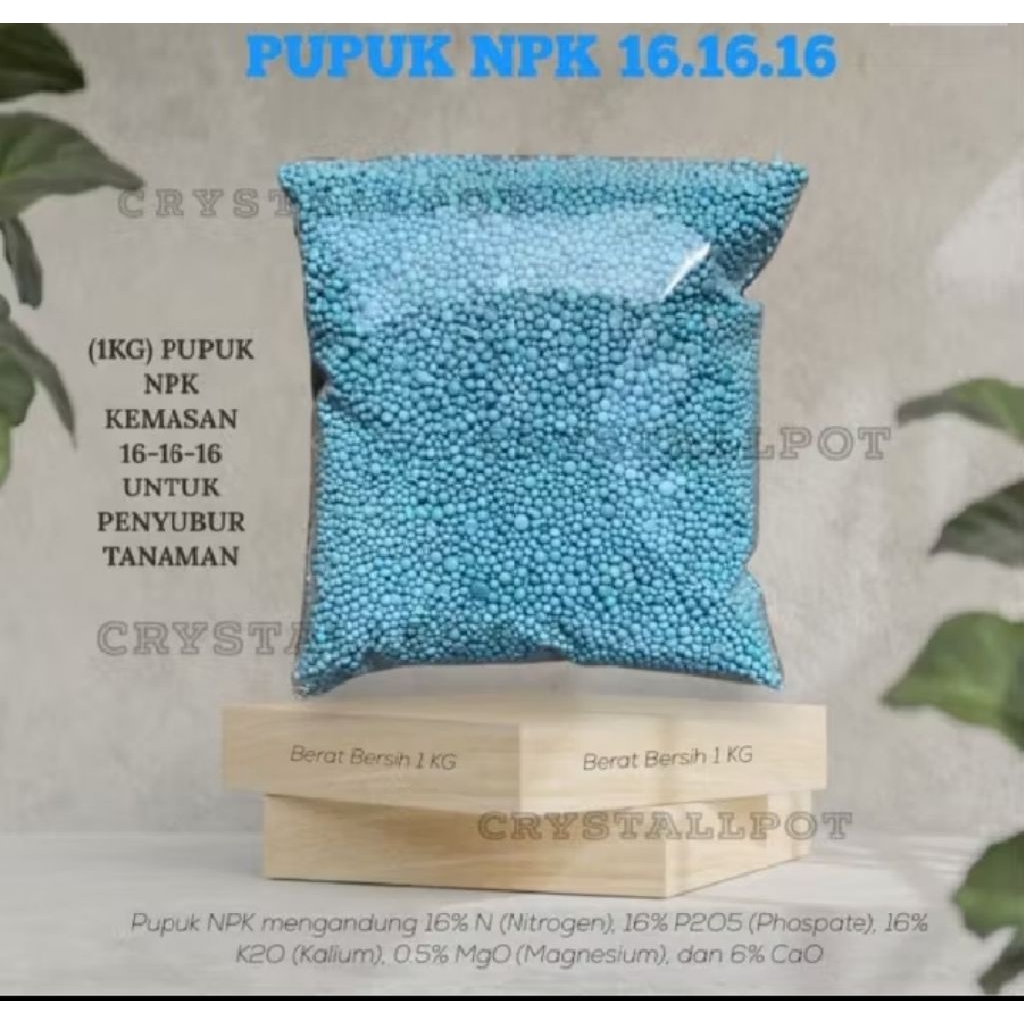 Jual Pupuk NPK Mutiara 1616161 kemasan 1kg | Shopee Indonesia