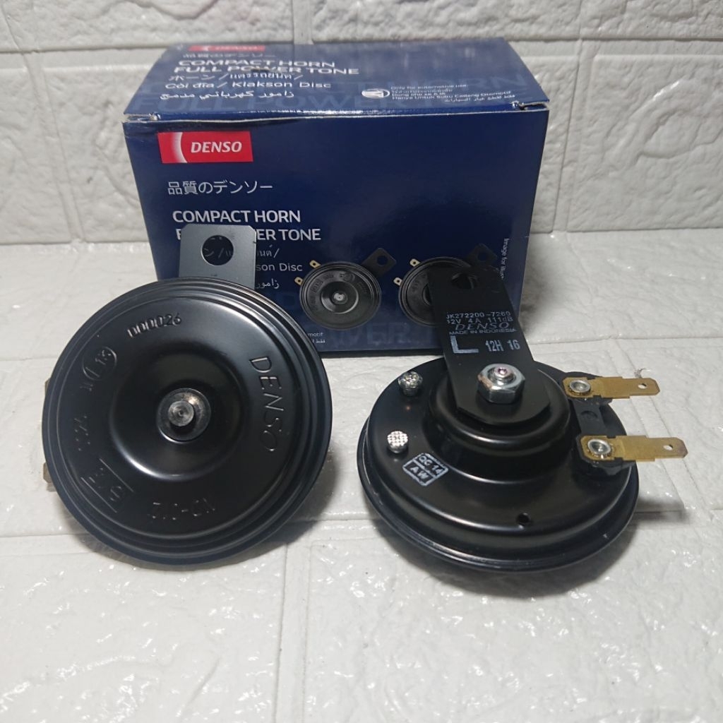 Jual Klakson Horn Bel Set High Low Denso JK272000-6910 12V 4A 111db ...