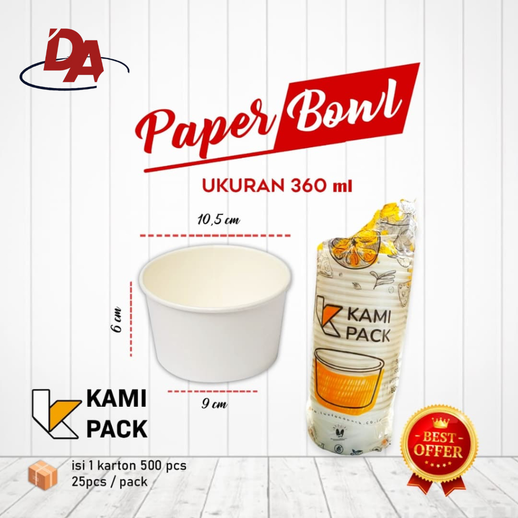 Jual PAPER BOWL POLOS KAMI PACK - JUAL TUTUP TERPISAH - PAPER BOWL ...