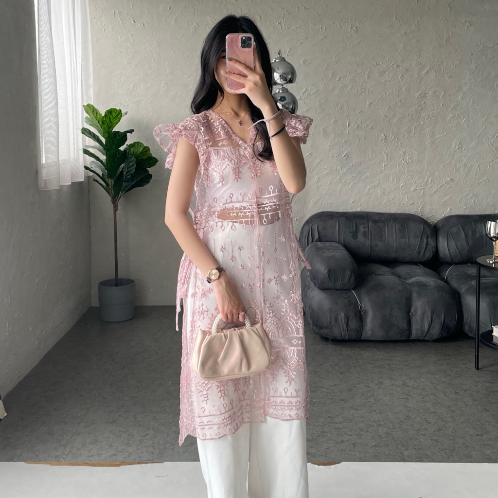 Jual Sundari outer | latte wear | outer brokat | outer wanita | Shopee ...