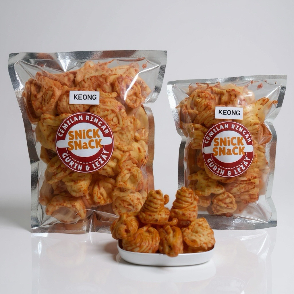 Jual Snick Snack Keong Seblak Balado 45gr / Kerupuk Keong / Kerupuk ...