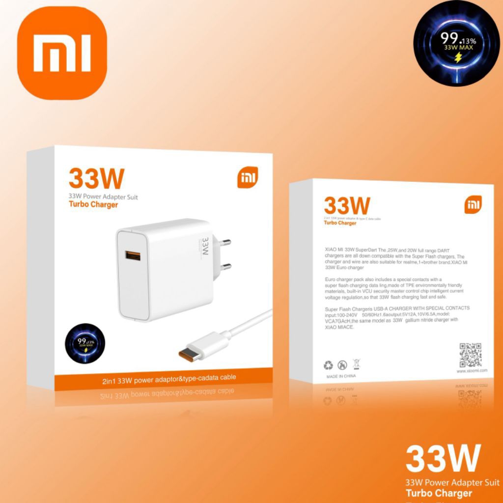 Jual Charger Xiaomi Redmi Poco Original 33W Turbo Charge Fast Charging ...