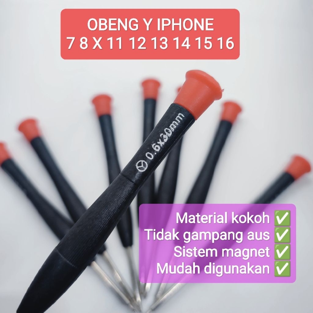 Jual Obeng Tripont (Y) Original For Iphonee ip 7 8 9 X 11 12 13 14 15 ...