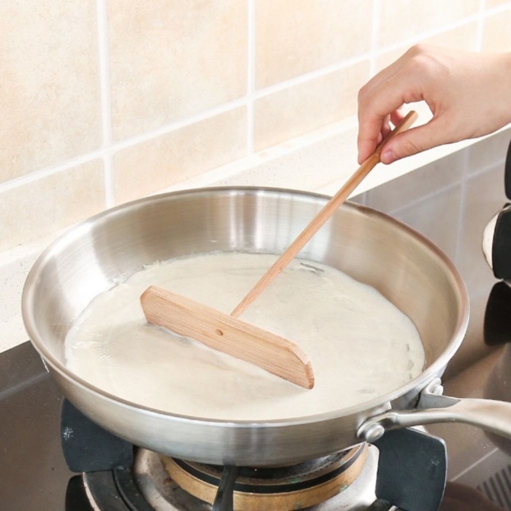 Jual Alat Perata Kayu Pemutar Adonan Crepes Crepe Cake Leker Maker ...