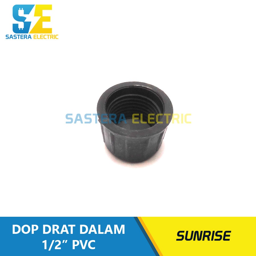 Jual Dop Drat Dalam 1/2" inch PVC Sunrise / Dop Drat 1/2" inch / Tutup ...