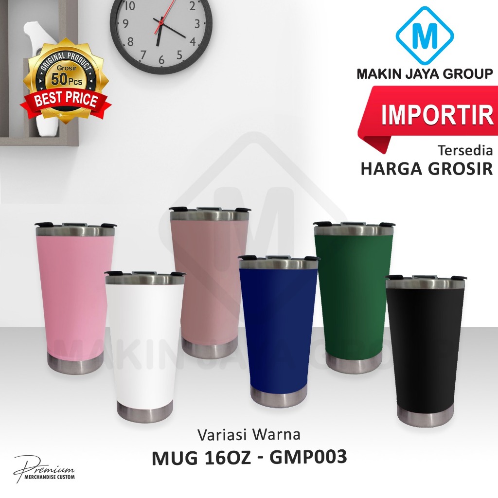 Jual Mug Tumbler 16oz Stainless Steel Double Wall – Termos Minuman ...