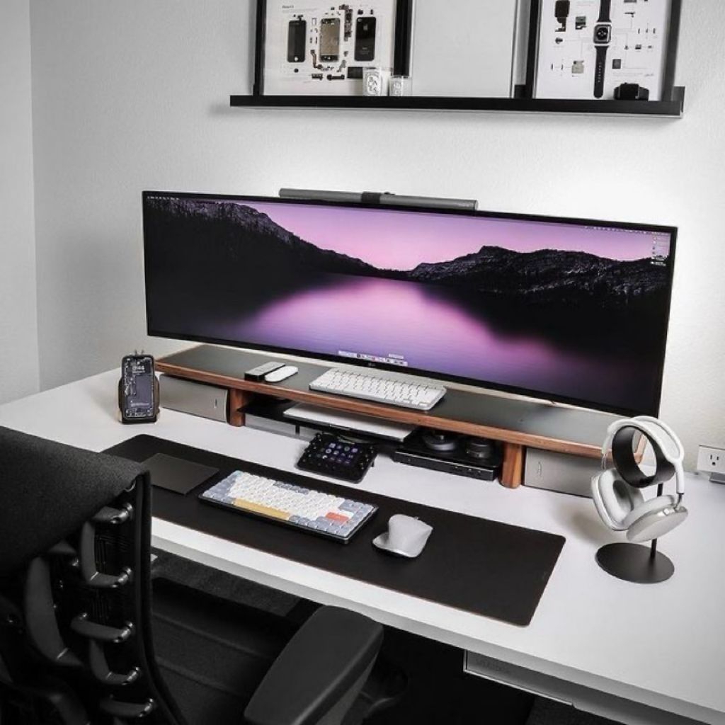 Jual monitor stand dudukan komputer Panjang 120cm x 20cm | Shopee Indonesia