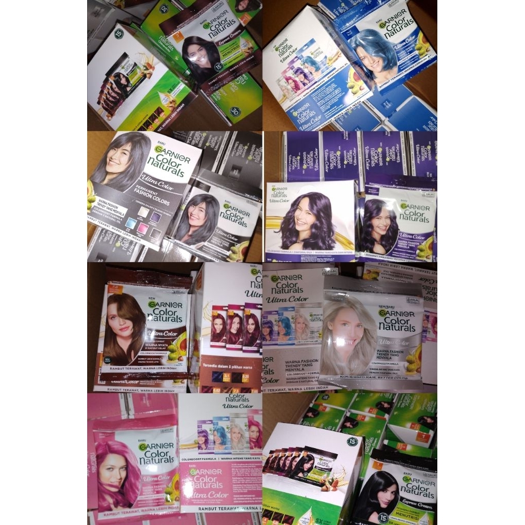 Jual Garnier Hair Colour Sachet All Varian 1 Pack isi 6 pcs | Shopee ...