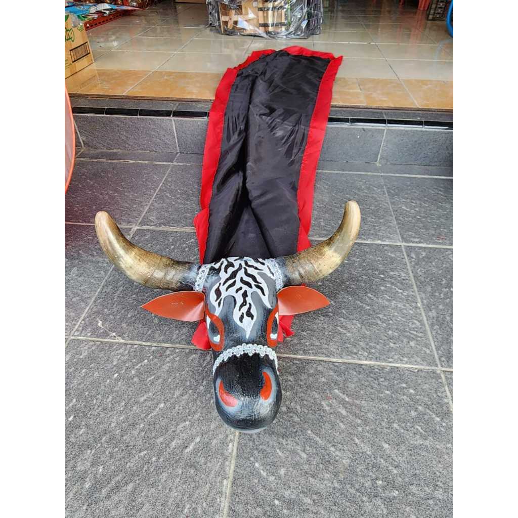 Jual Mainan Banteng Bantengan Sungu Asli Murah Mberot Tanduk Asli ...