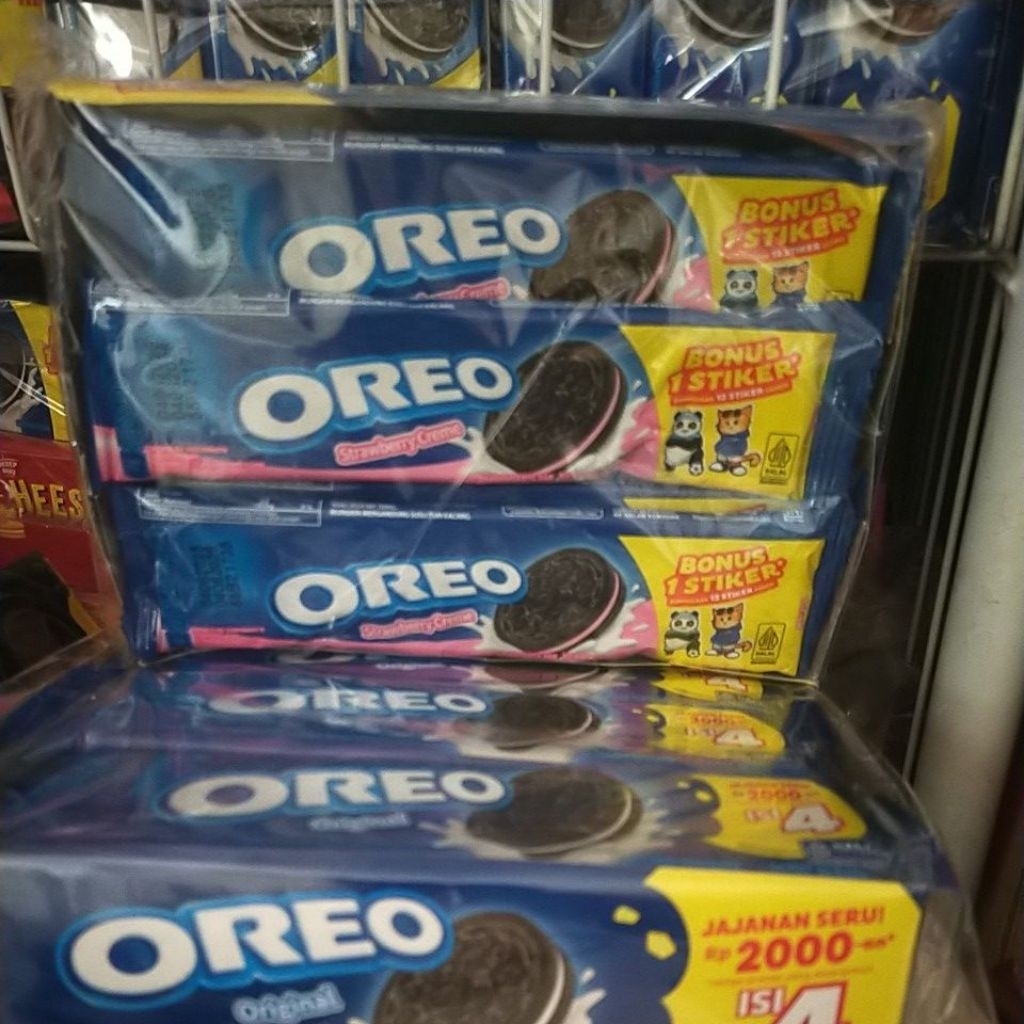 Jual OREO BISKUIT SANDWICH COKELAT - 1 Box isi 12 Sachet | Shopee Indonesia