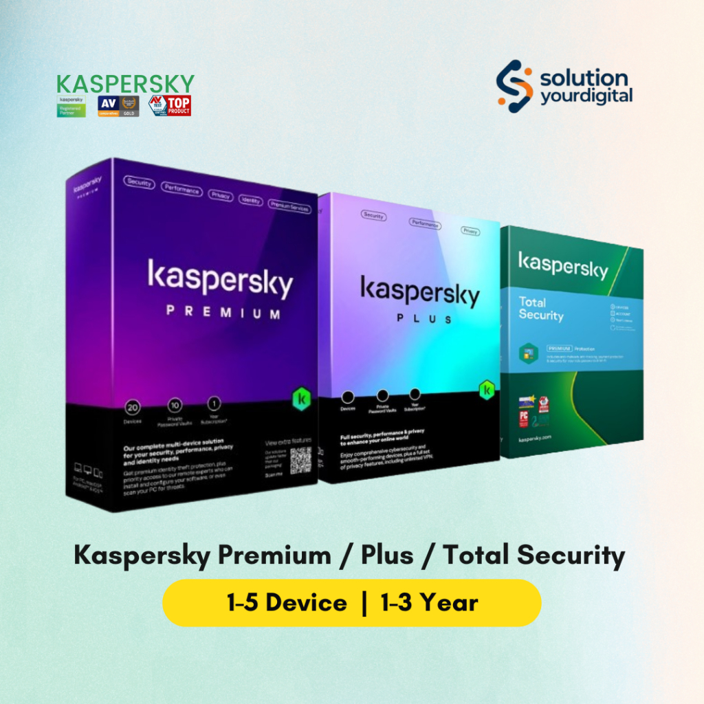 Jual PROMO Antivirus Kaspersky Total Security | Plus | Premium | 100% ...