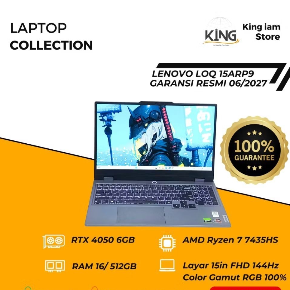 Jual LENOVO LOQ Ryzen 7 RTX 4050 | Laptop Gahar Buat Kuliah, Editing ...