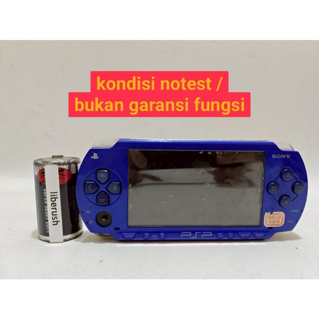 Jual Untest Sony psp 1000 blue playstation portable console game ...