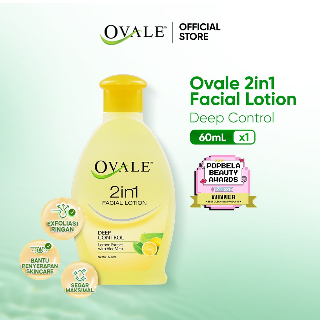 Jual Ovale Facial Lotion Deep Control 60ml | Pembersih Make Up untuk ...