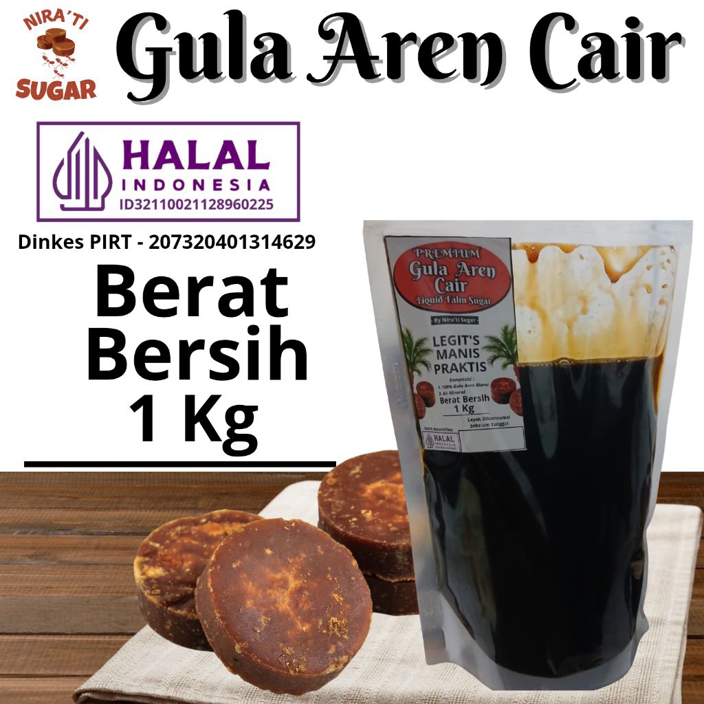 Jual Nira'ti Aren Sugar - Premium Gula Aren Cair Legit's Manis Dan ...