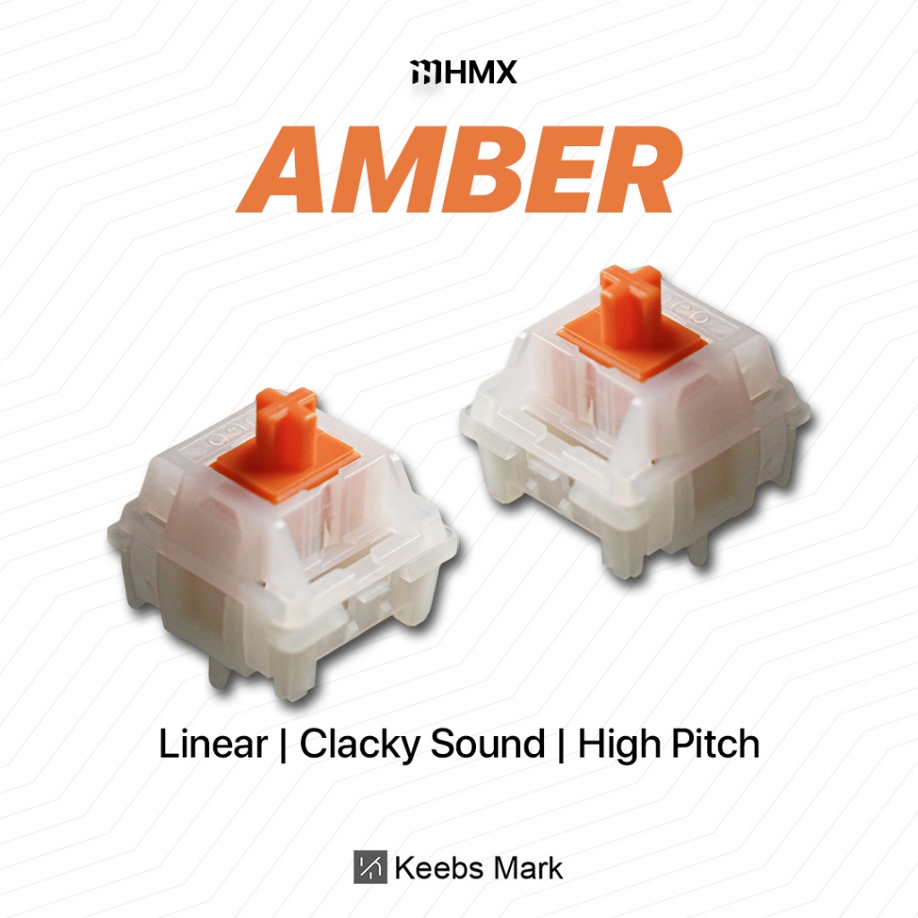 Jual HMX Amber Linear Switch 50g Mechanical Keyboard | Shopee Indonesia