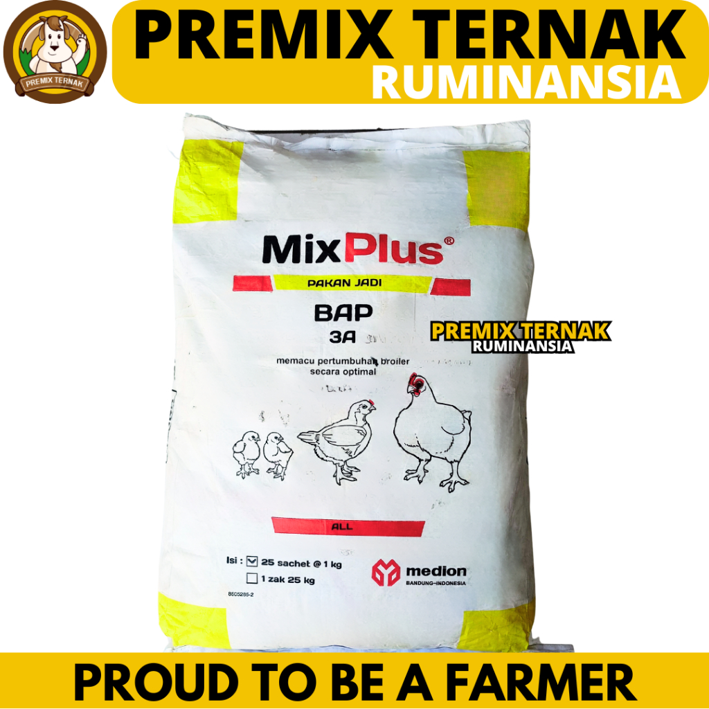Jual MIX PLUS BAP 3A 25 KG (1 SAK) - Mix plus bro (BAP) Premix Pemacu ...