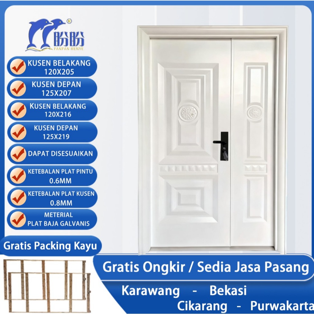 Jual PAN PAN - ( LUXURY MS 8045 ) Pintu Utama Mother and Son Baja Tebal ...