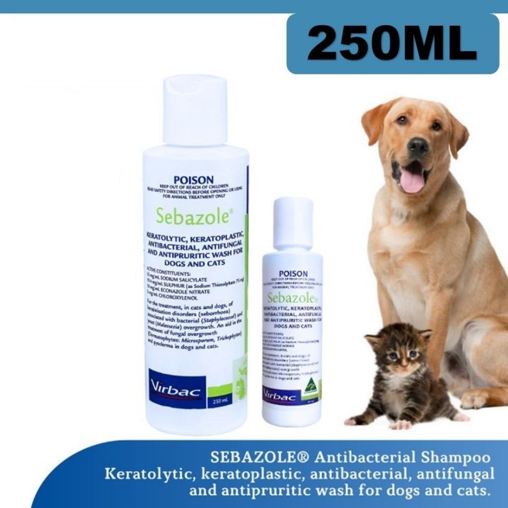 Jual TERMURAH Virbac Sebazole 250mL FRESHPACK ORIGINAL Medicated ...